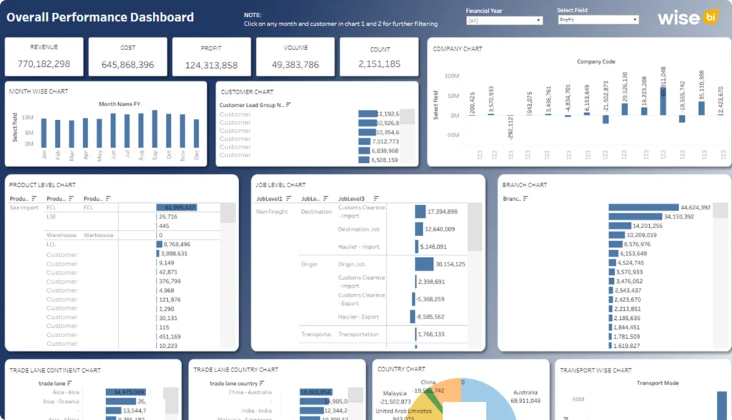 Dashboard Library - Wise BI